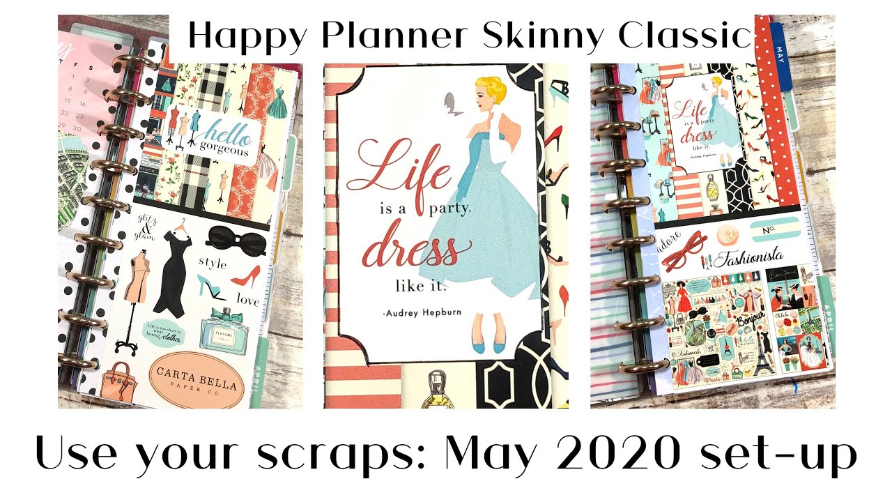 Happy Planner Skinny Classic May Monthly Overview useyourscraps Happy Planner Skinny Classic May Monthly Overview useyourscraps