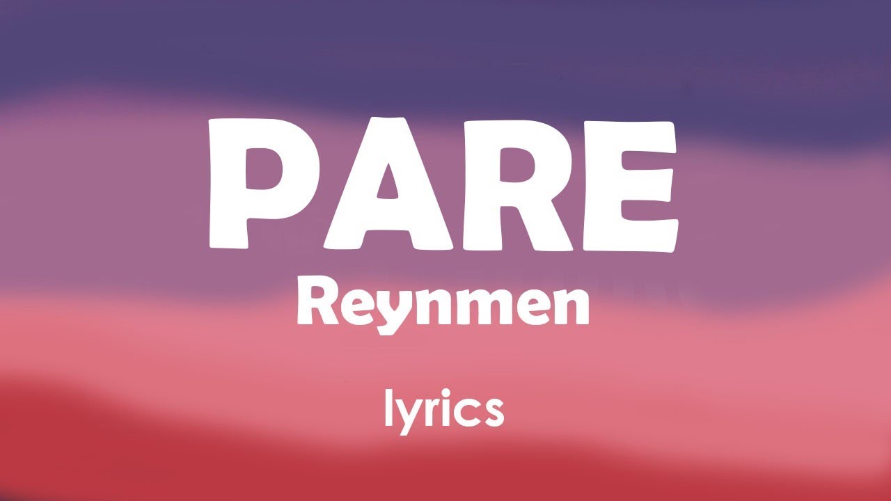 Reynmen - Pare ( Lyrics-sözleri ) - YouTube