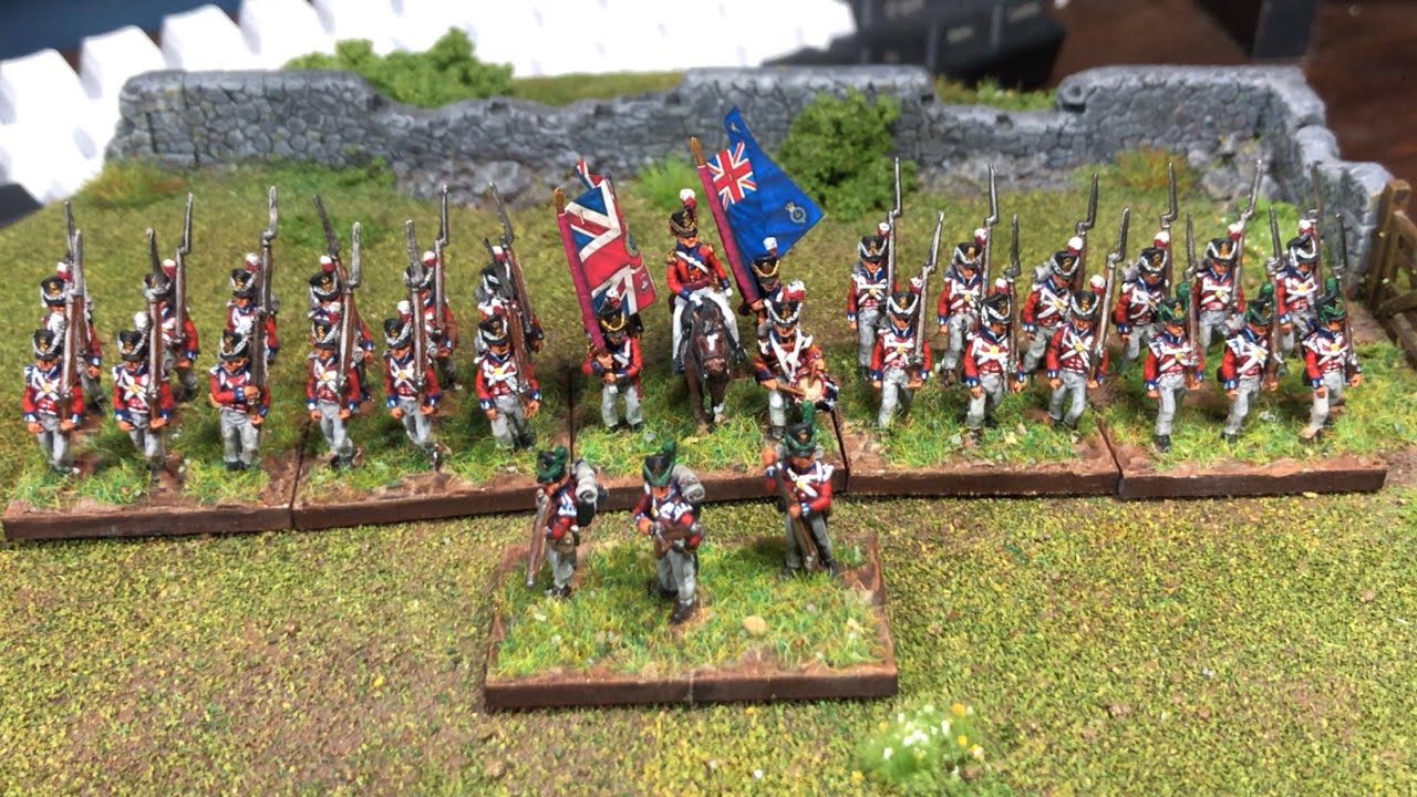 1 Royal Scots Regiment. Waterloo. 18mm AB Napoleonic. - YouTube