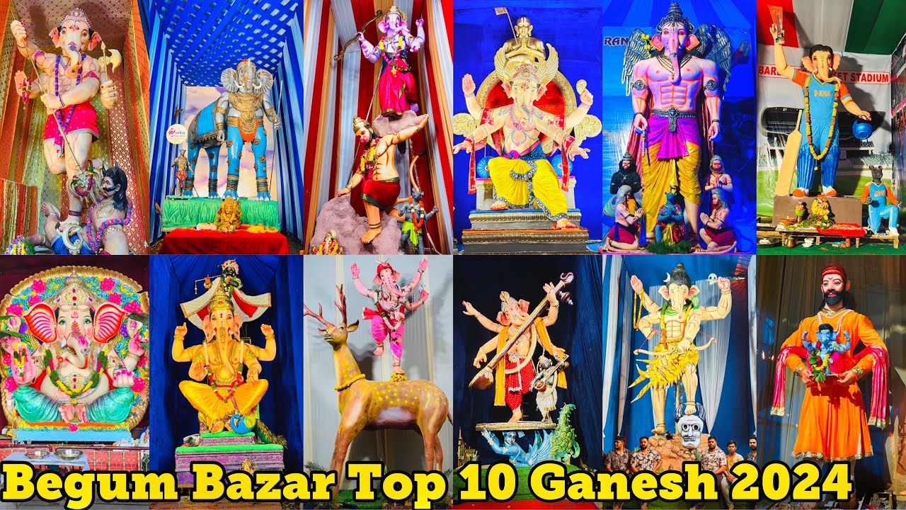 Begum Bazar Top 10 Ganesh 2024 | Begum Bazar Special Ganpati | Begum ...