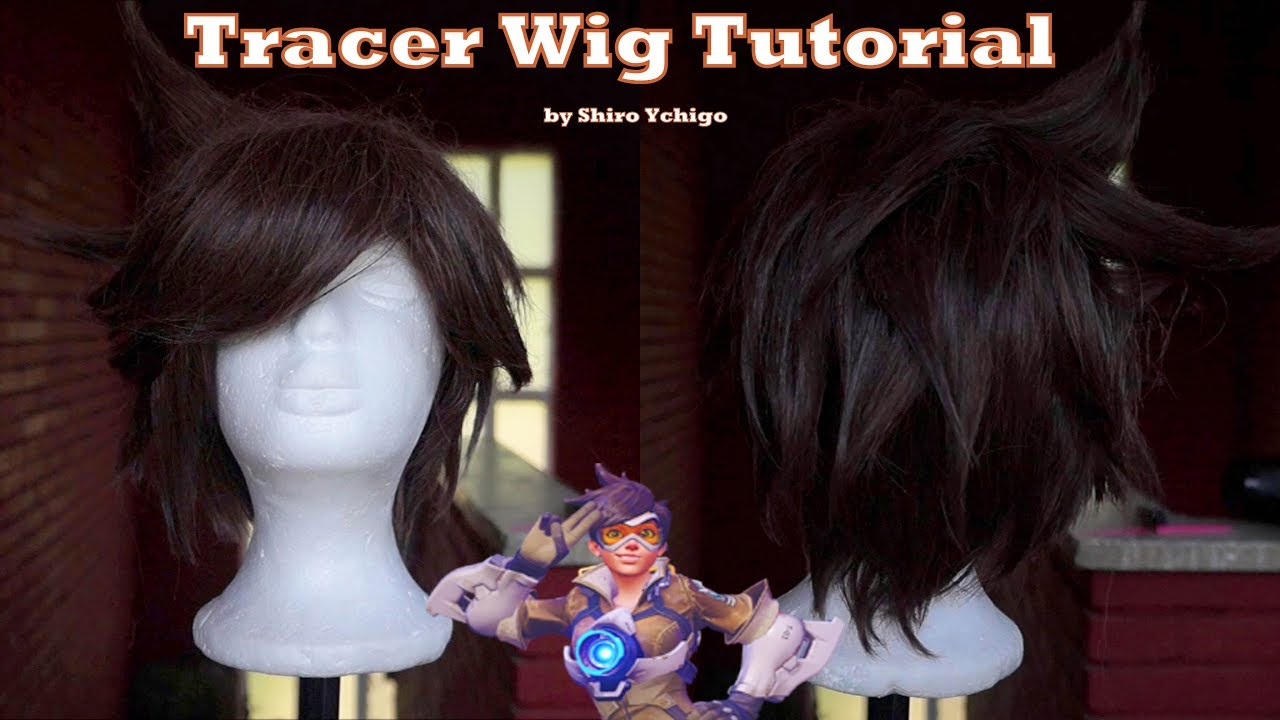 Tracer(Overwatch) wig tutorial by Shiro Ychigo - YouTube