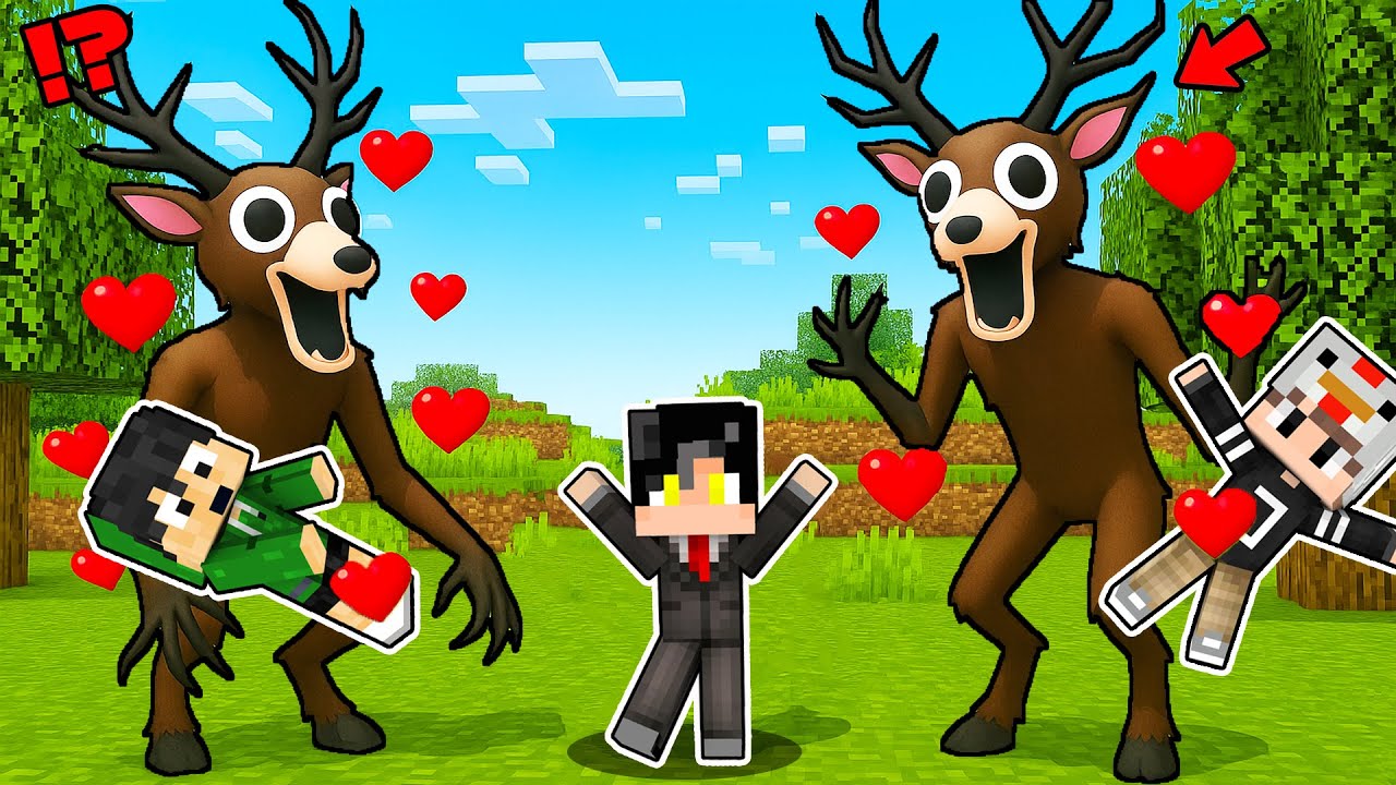 Adopted by THE DEER in MINECRAFT - YouTube