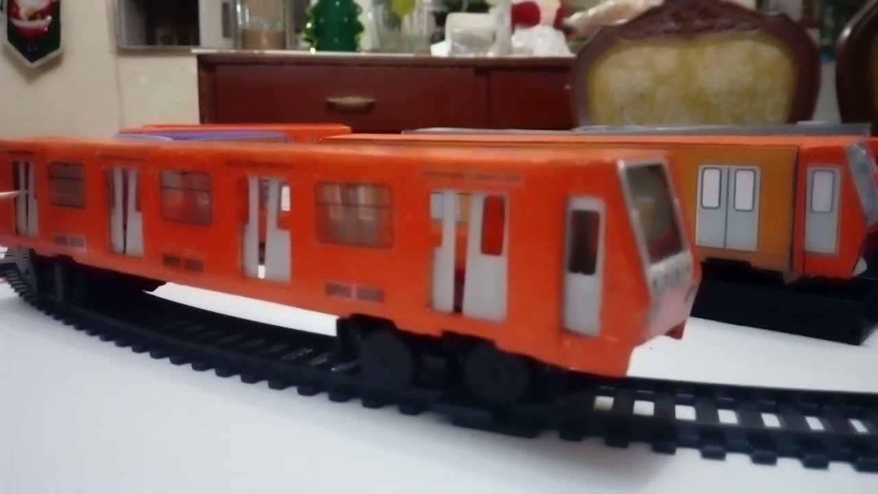 Metro neumatico CDMX generico tipo mp-68 nm-79 escala Ho. - YouTube