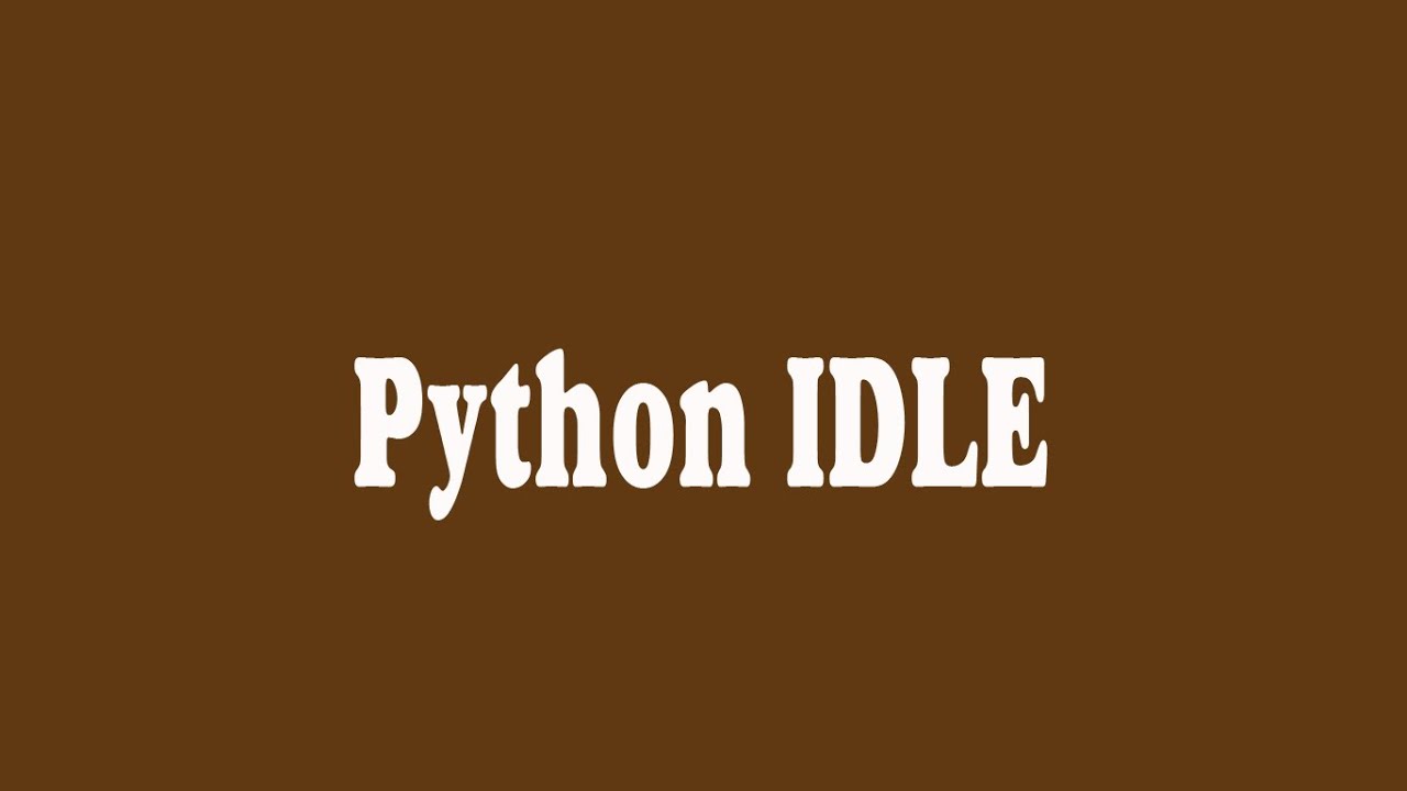 01 _ Python IDLE OverView (Arabic) - YouTube