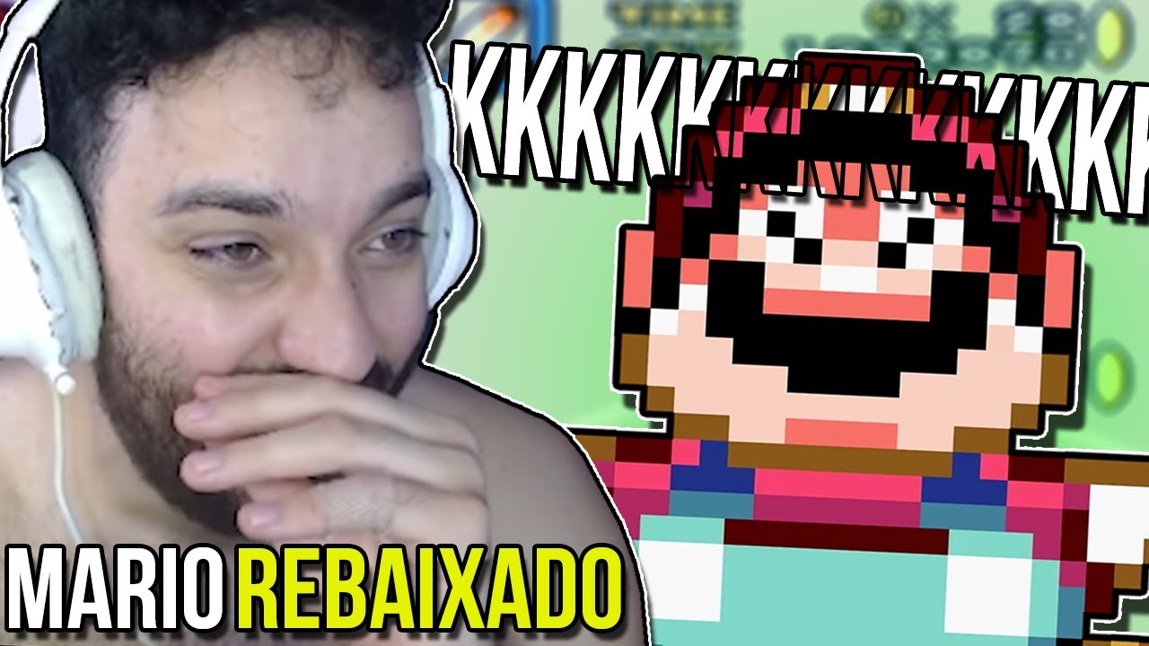RINDO DO MARIO 😂 - MELHORES MOMENTOS do GABS em SUPER MARIO WORLD ...