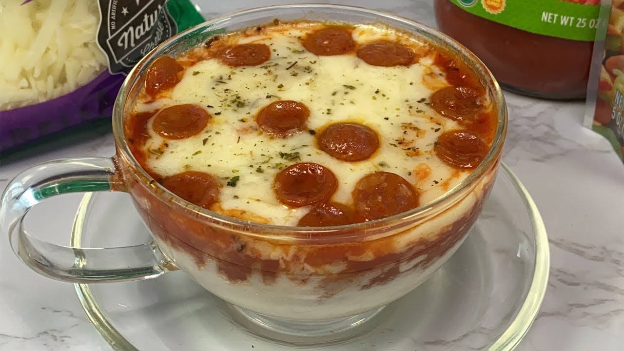 Microwave Pizza in a Mug - YouTube