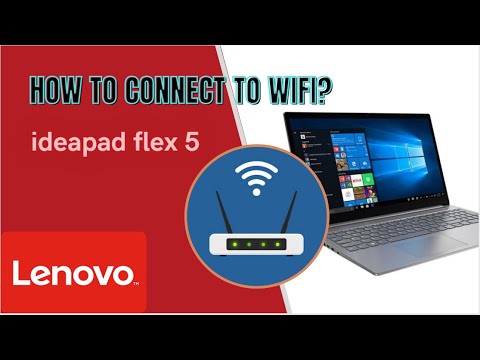 How to turn on Wifi or Connect to Wifi on lenovo ideapad flex 5 - YouTube