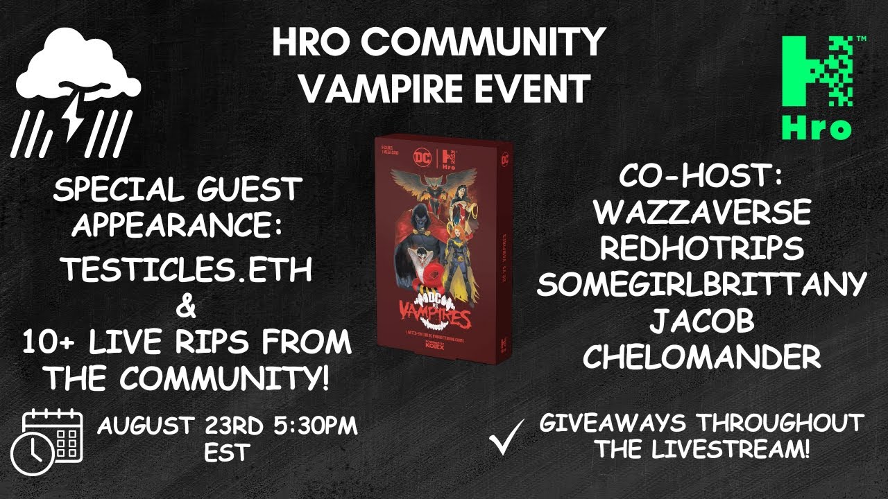 DC Vampires Community Event! - YouTube