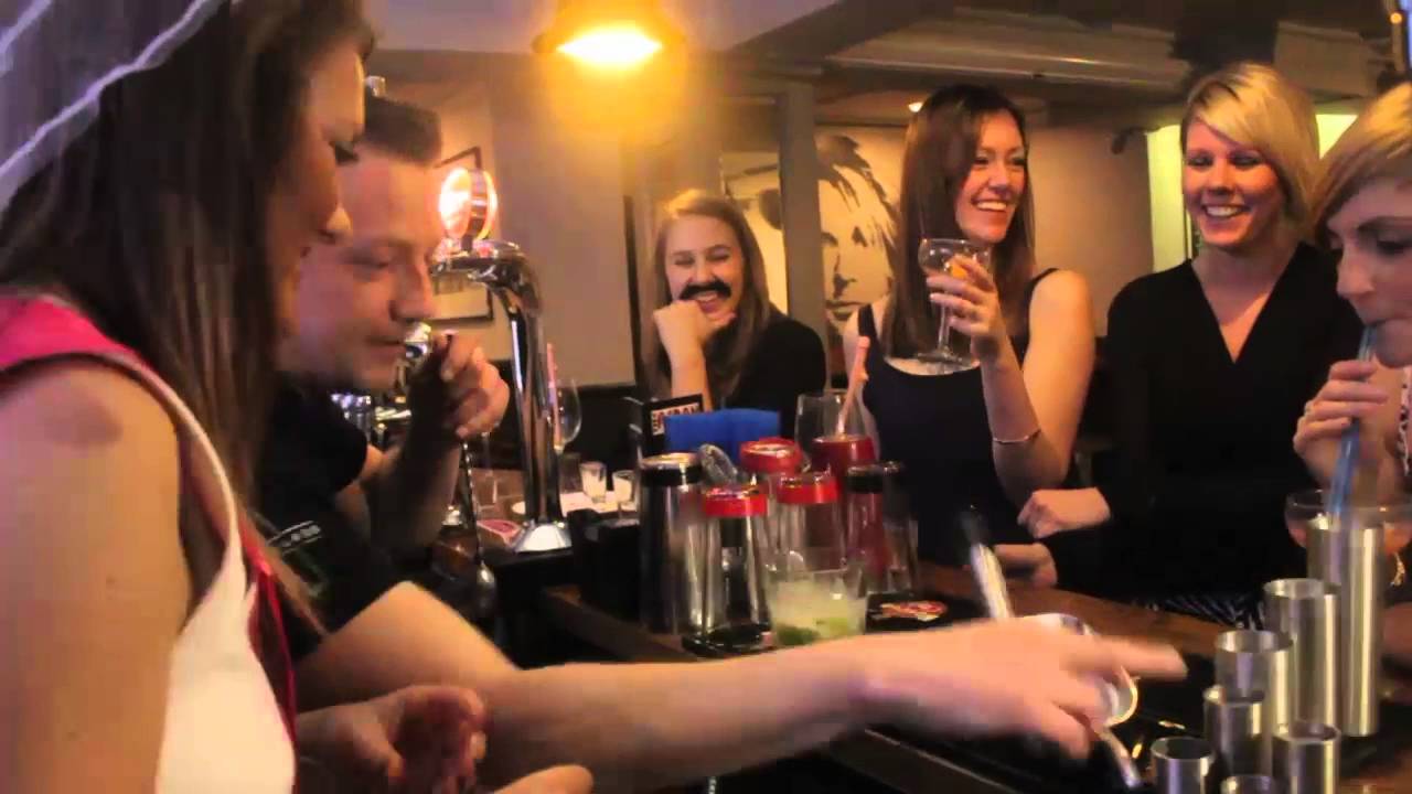 HEN DO @ The Redan cocktail bar Wokingham - YouTube