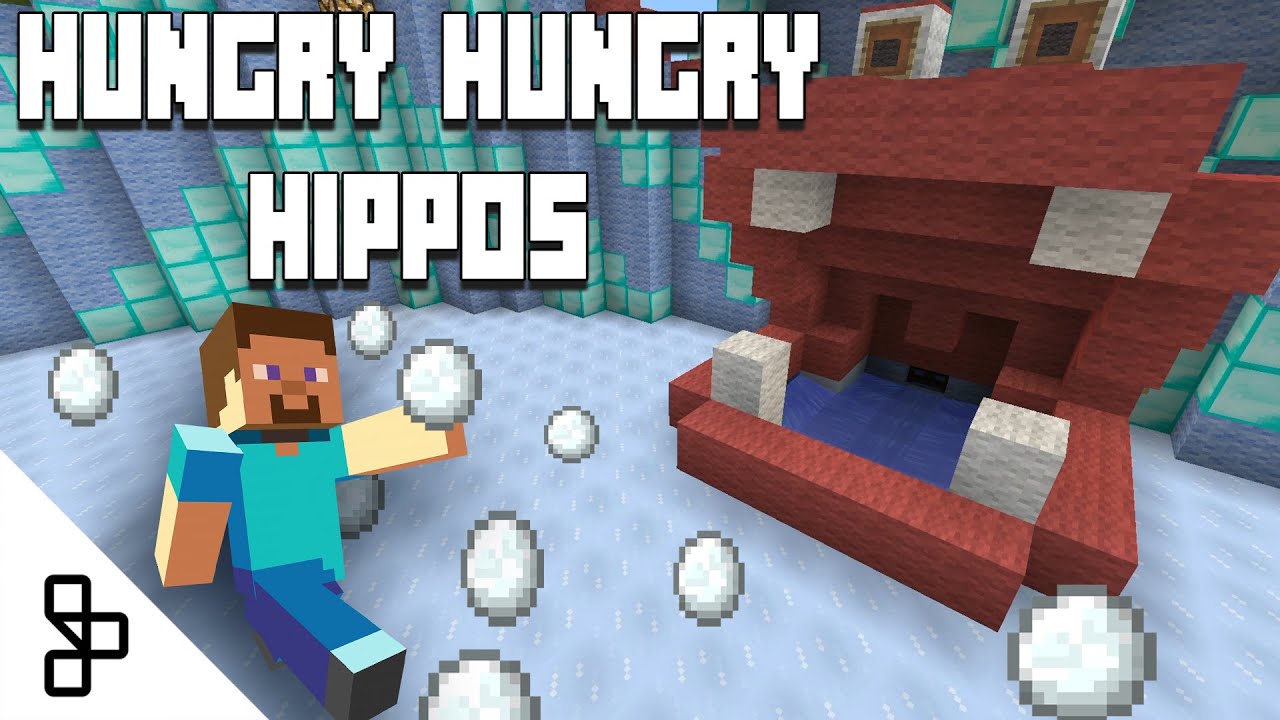 Things to do in Minecraft - Hungry Hungry Hippos - YouTube