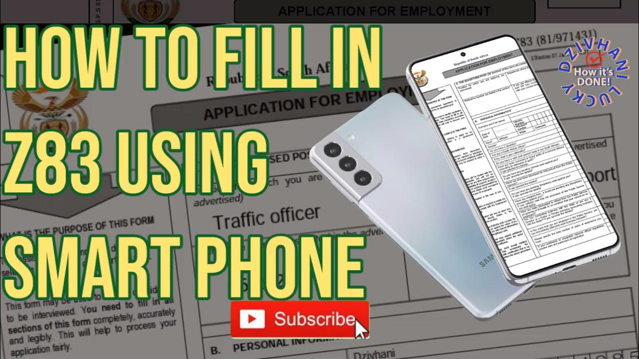 How to fill New Z83 form 2021 - YouTube