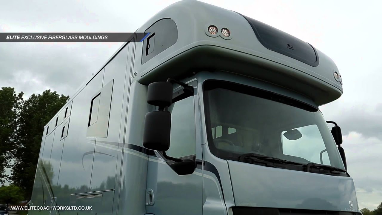 Elite Coachworks | Platinum 7.5 Slide Out Horseboxes - YouTube