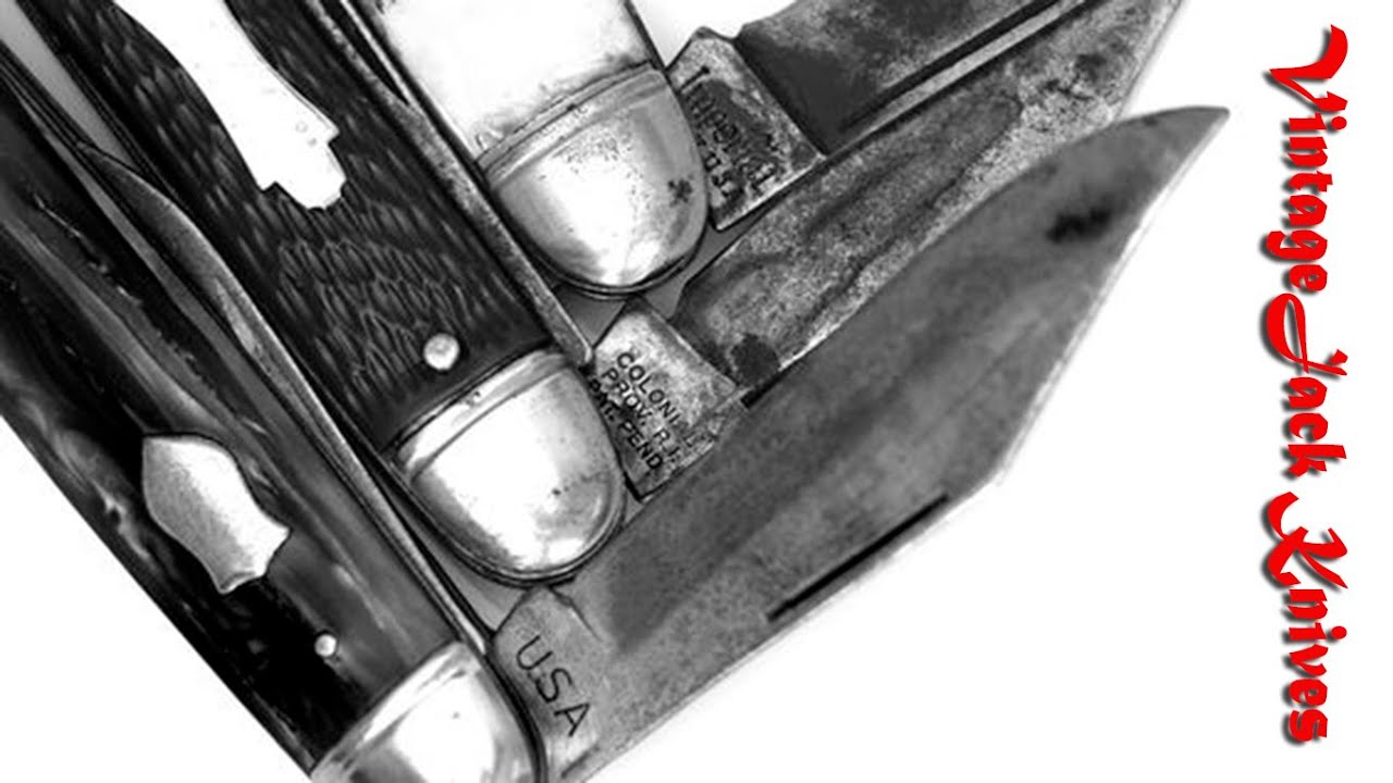 Vintage Pocket Knife "Jack Knife" {Collection of 10} Walden, Stanley ...