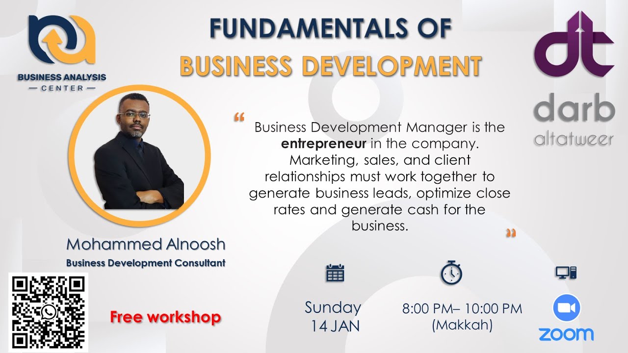 Fundamentals of business development Workshop - YouTube