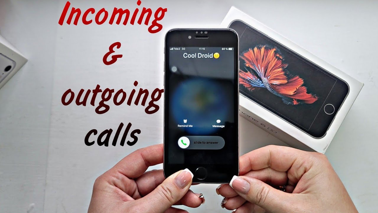 Apple Iphone 6 incoming & outgoing call - YouTube