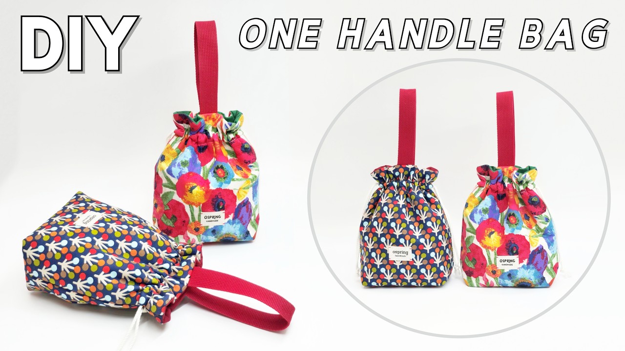 [DIY] Easy way to make a One Handle Bag with String | Quick & Simple ...