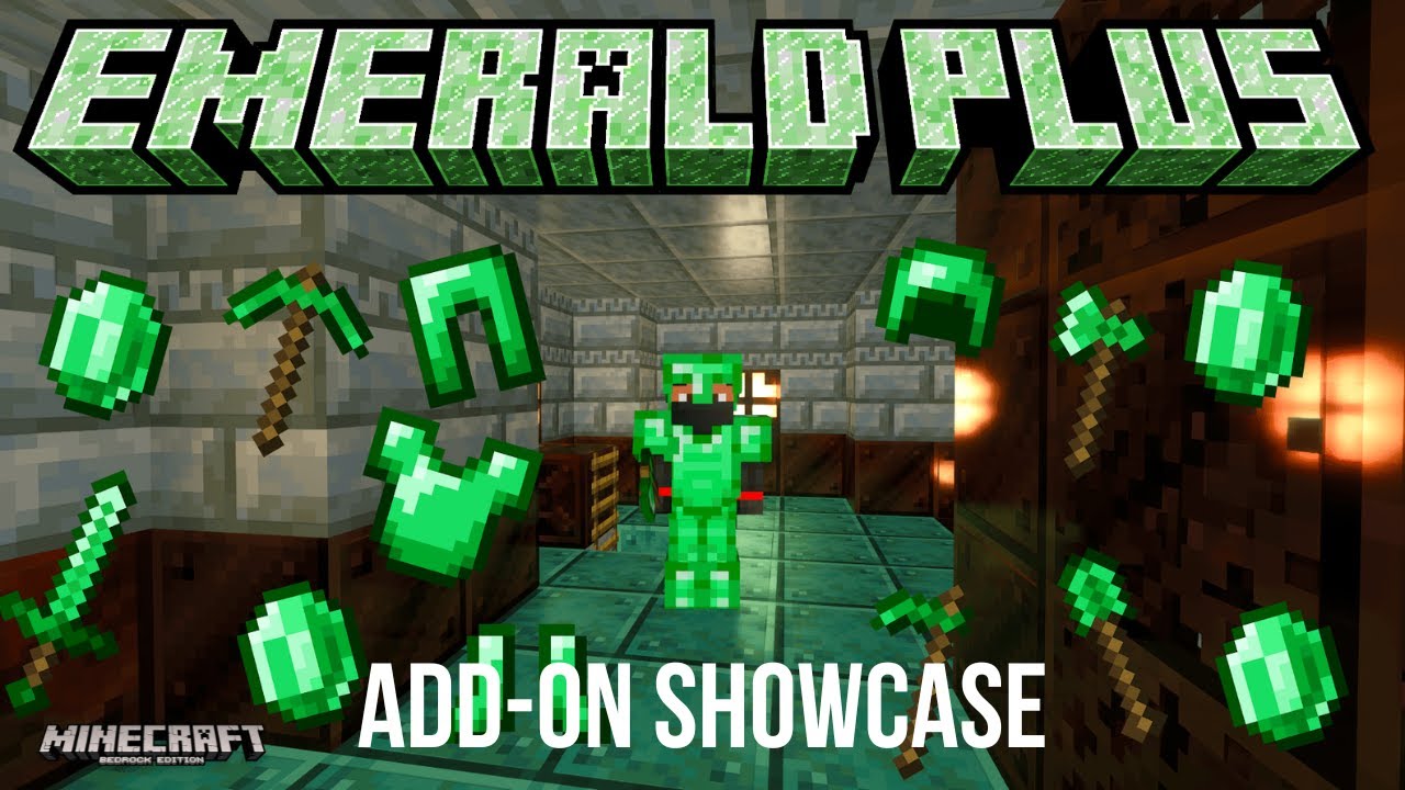 Emerald Plus Minecraft Bedrock 1.21 Showcase! Works on PC, XBOX, PS4 ...
