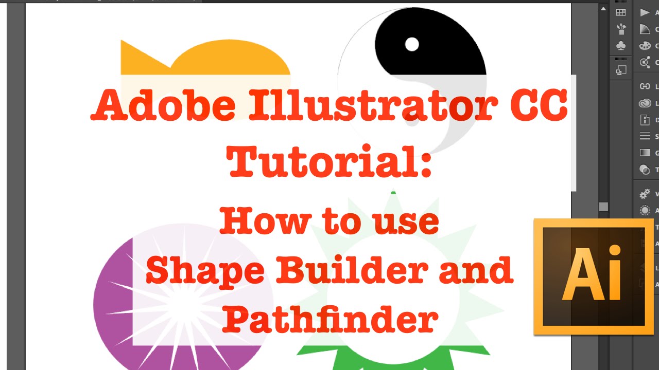 Adobe Illustrator Tutorial | How to Manipulate Shapes | Shape Builder ...