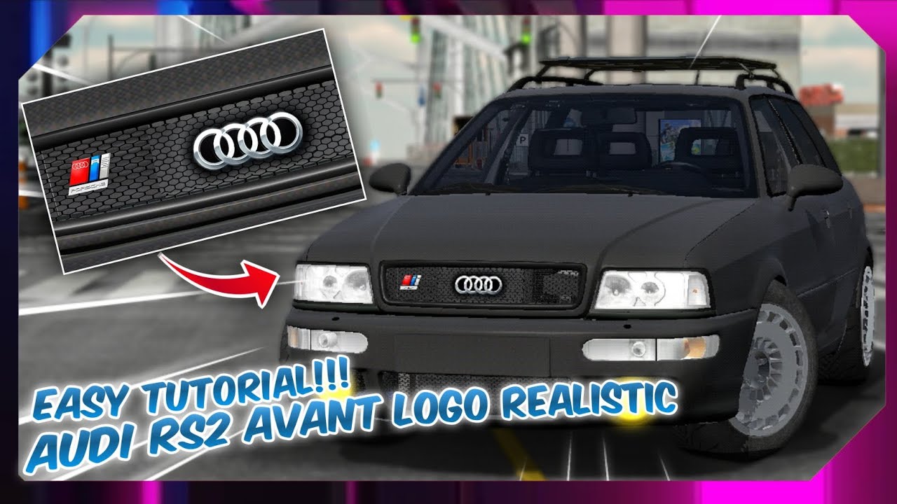 How To Make Audi Avant RS2 Logo Realistic Design Tutorial Car Parking ...