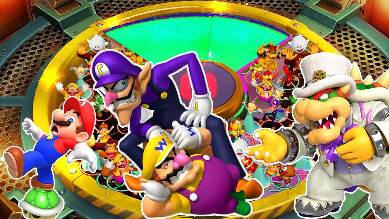 Super Mario Party - Team Minigames - Yoshi and Mario vs Wario and ...