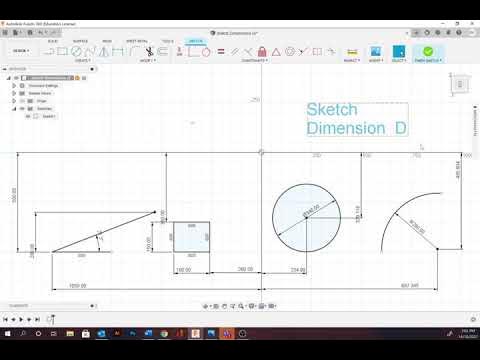Dimensioning - Fusion 360 - YouTube