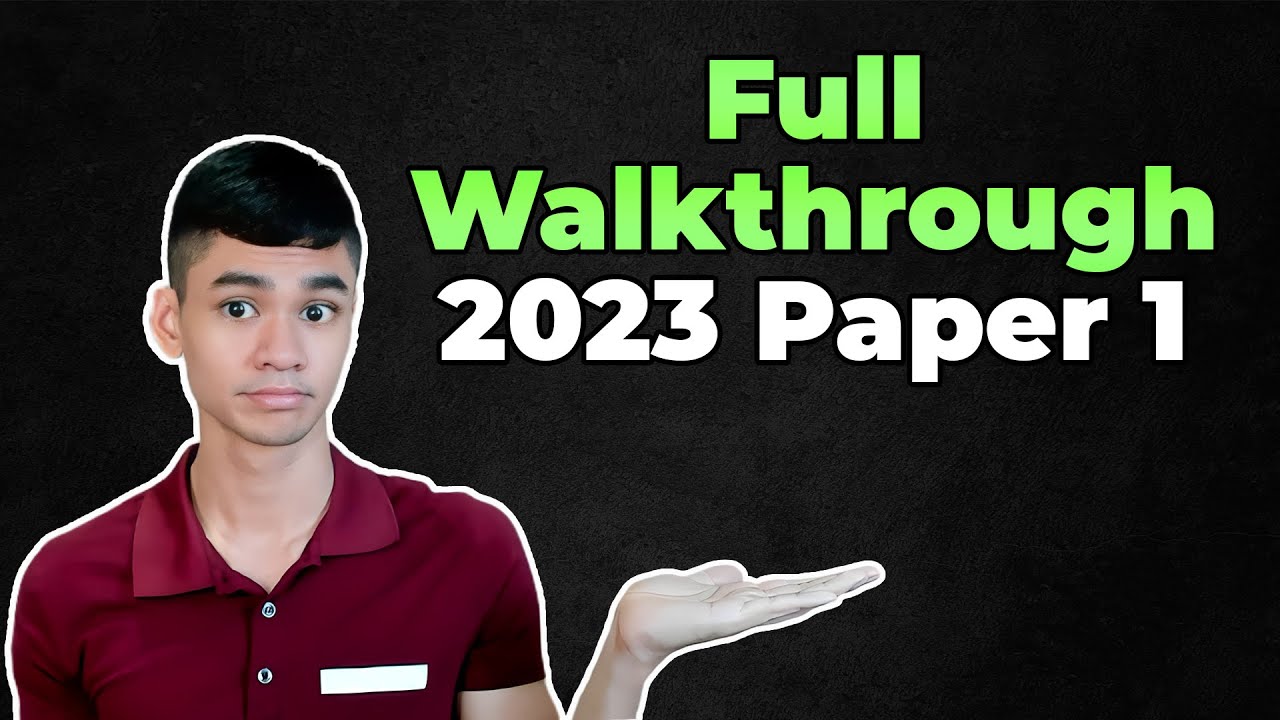 2023 Paper 1 Pure Bio TYS Full Walkthrough [All Explanations Included ...
