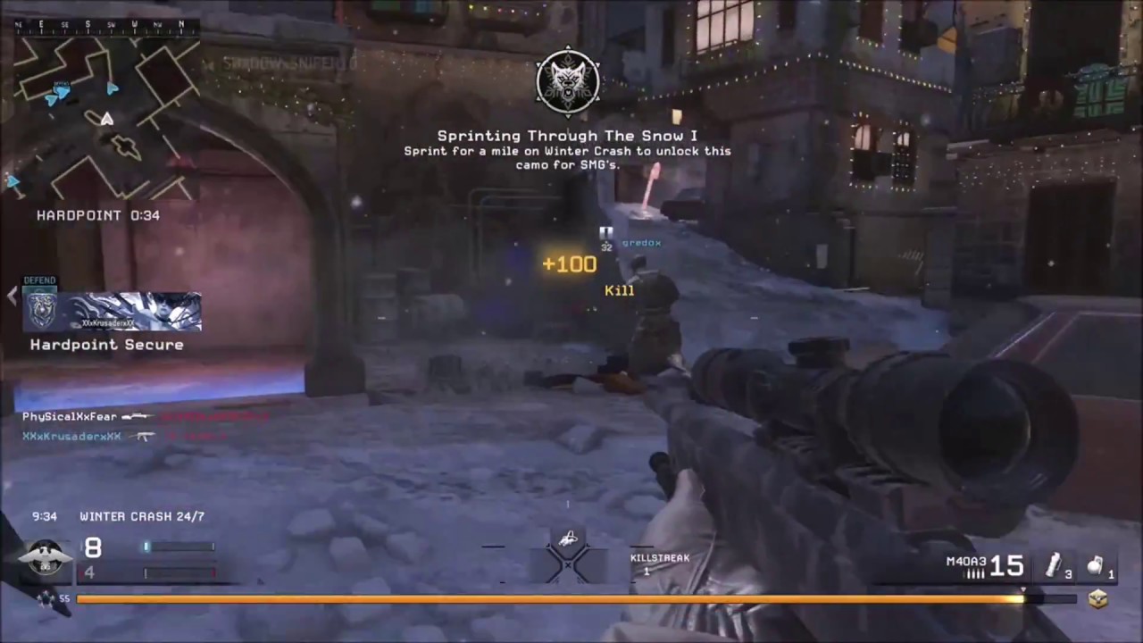 Winter Crash Sniping: Call Of Duty Modern Warfare Remastered - YouTube