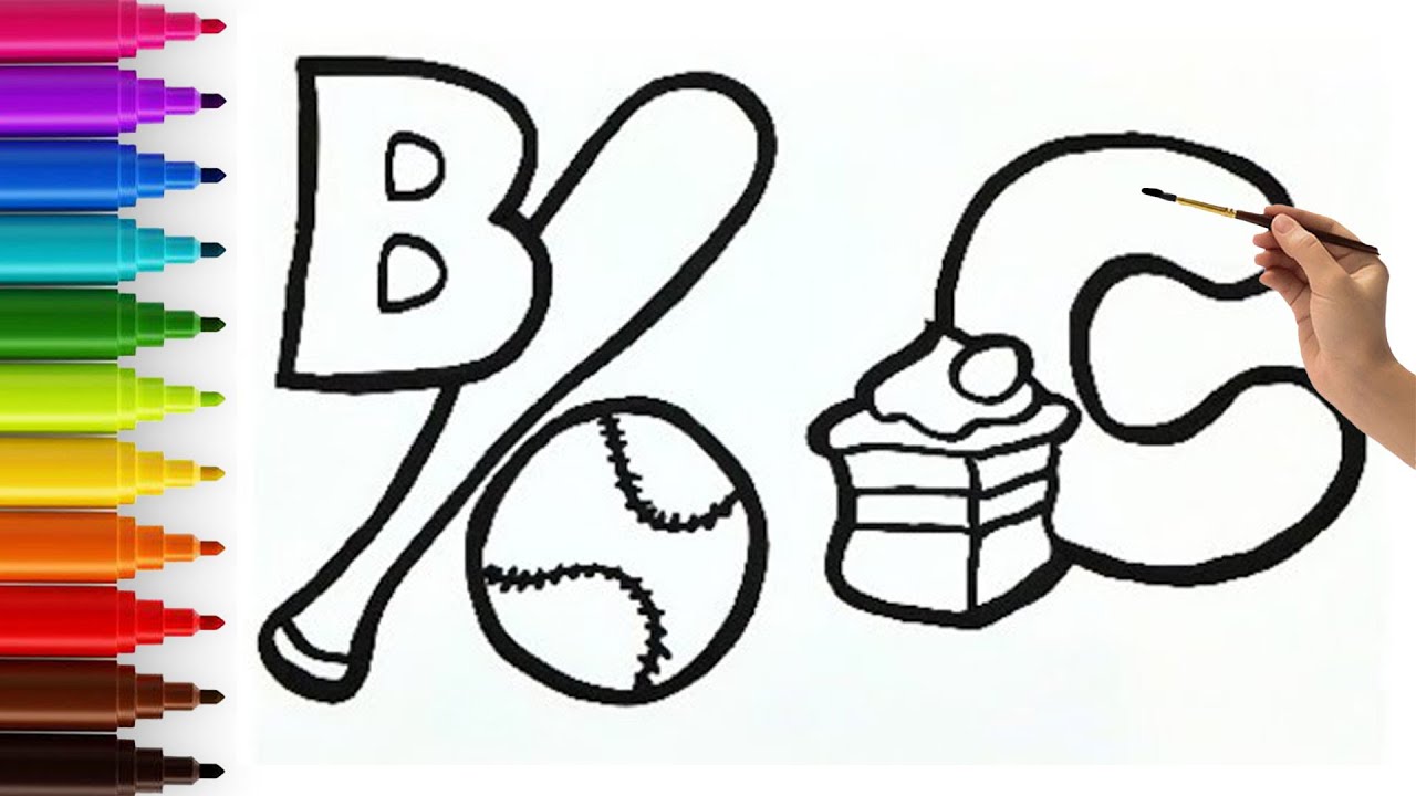 ABC , Drawing , painting , coloring for Kids and Toddlers | abcd ...