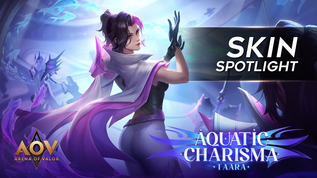 Taara Aquatic Charisma Skin Spotlight - Garena AOV (Arena of Valor) - YouTube