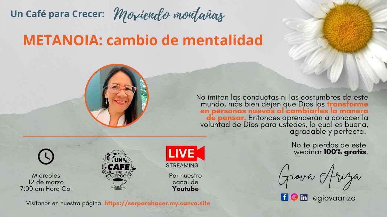 METANOIA: Cambio de Mentalidad - Un café para crecer - YouTube