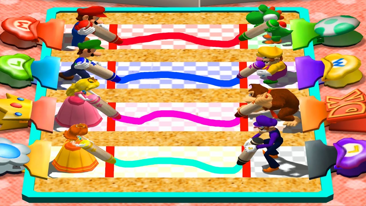 Mario Party 4 - All Minigames (Very Hard Difficulty) - YouTube