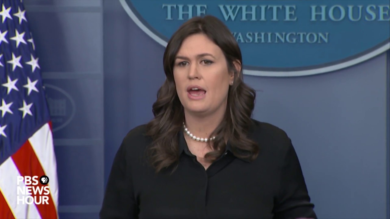 WATCH: Sarah Sanders, Secy. of Defense Mattis hold White House news ...