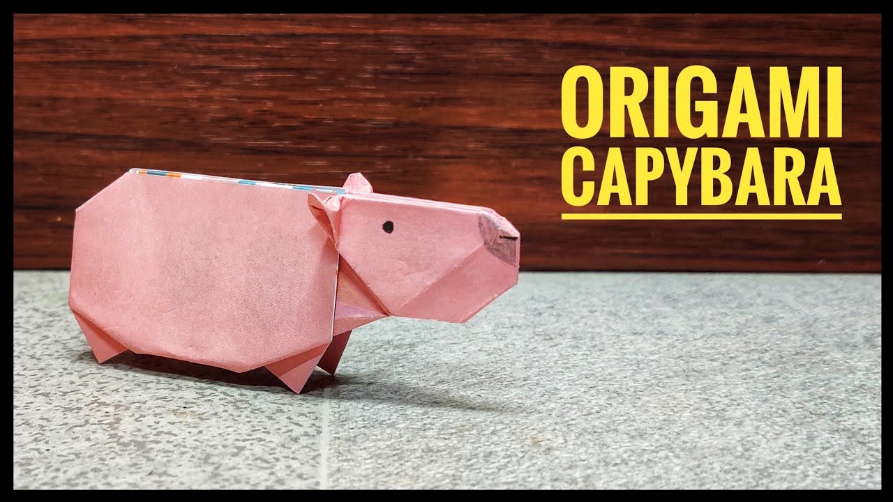 Origami Capybara | Origami Animals | Origami tutorial | Paper craft - YouTube