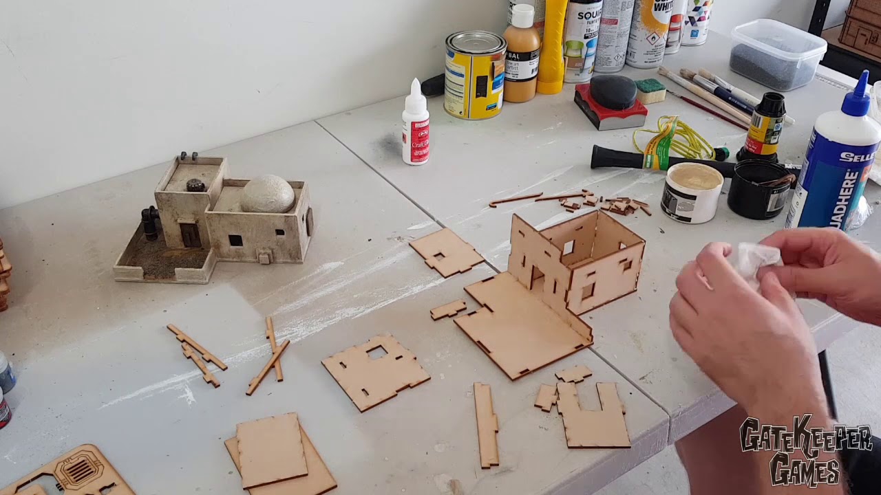 Star Wars Legion: Step 1 of Episode 15 - Desert Building Tutorial - YouTube