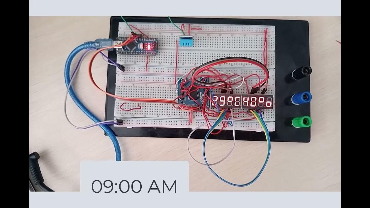 DIY TEMPERATURE AND HUMIDITY METER WITH ARDUINO, DHT11, MAX7219, AND 2x 4DIGITS 7 SEGMENT ...