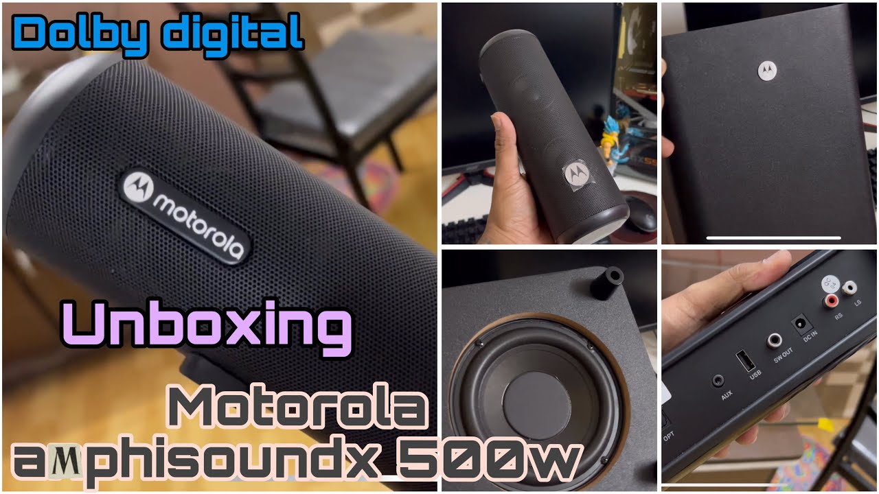 MOTOROLA AMPHISOUNDX 500W UNBOXING - YouTube