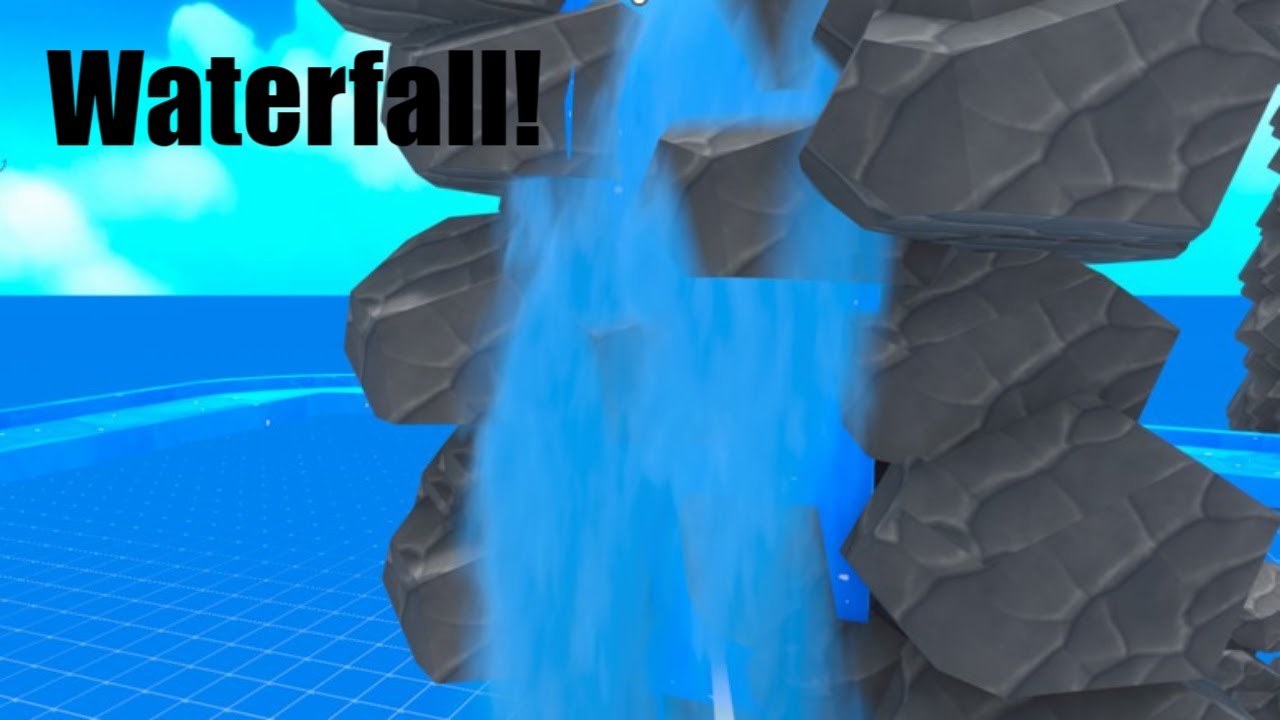 I made a waterfall track in marble world - YouTube