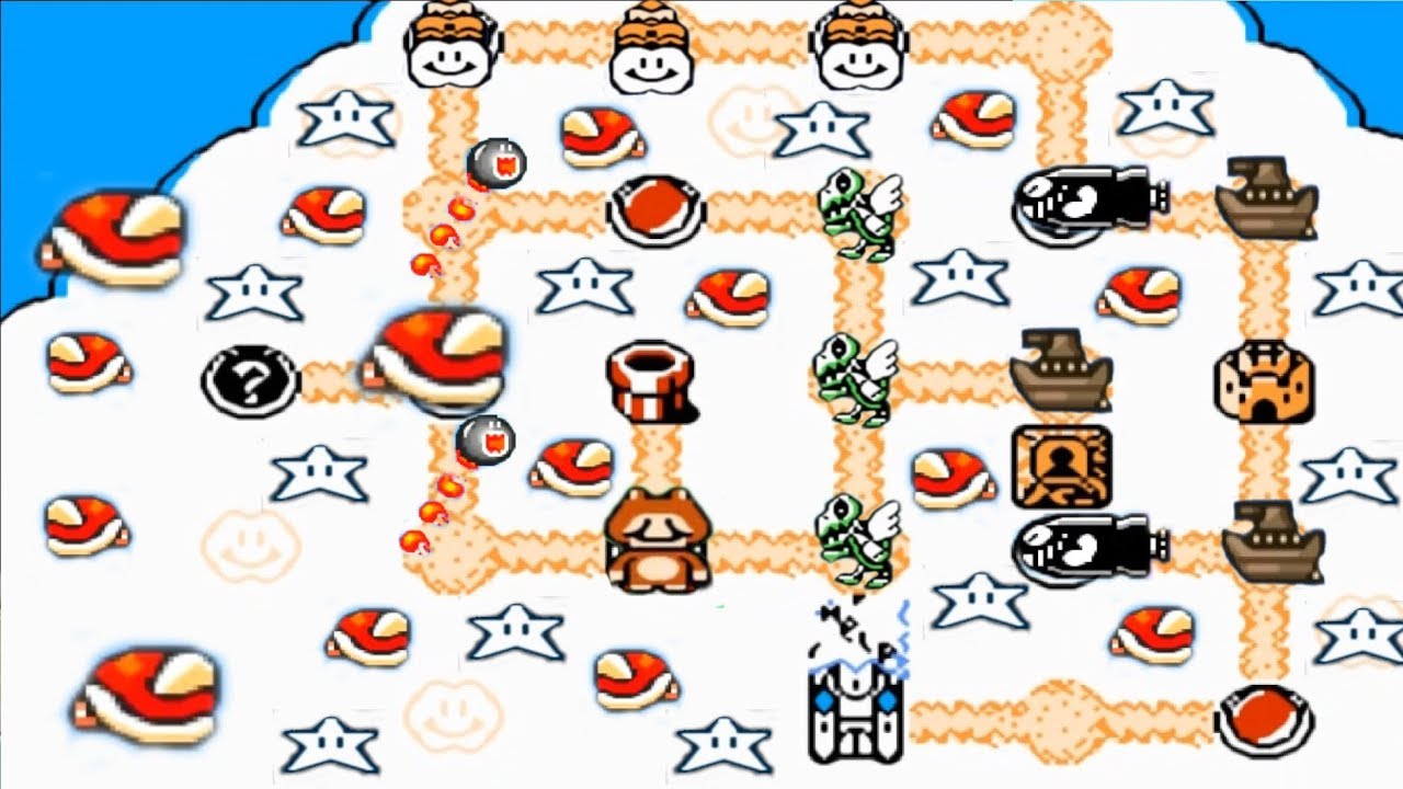 NEW Super Mario Bros 3 HD BETTER THAN THE ORIGINAL - WORLD 5: THE SKY ...