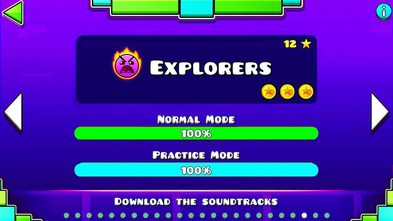 EXPLORERS 100% | GEOMETRY DASH 2.2 | NUEVO NIVEL 🚀 - YouTube