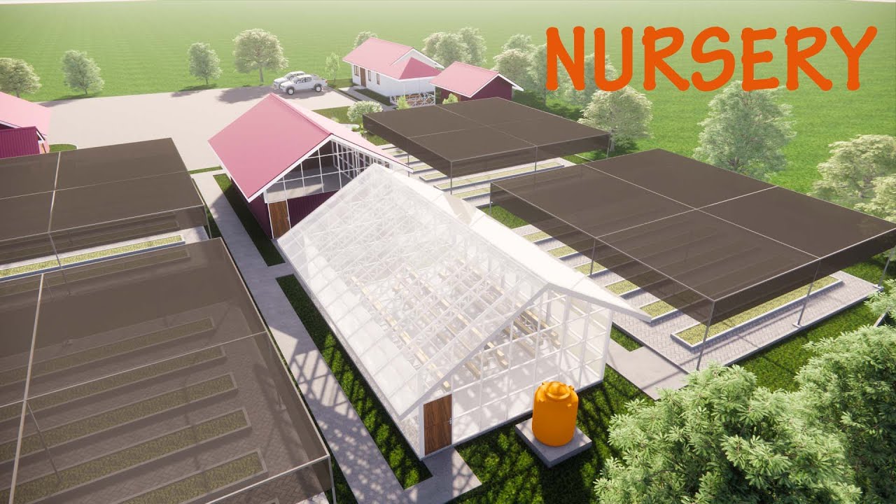 Gambar perencanaan Bangunan "Nursery" Pembibitan - YouTube