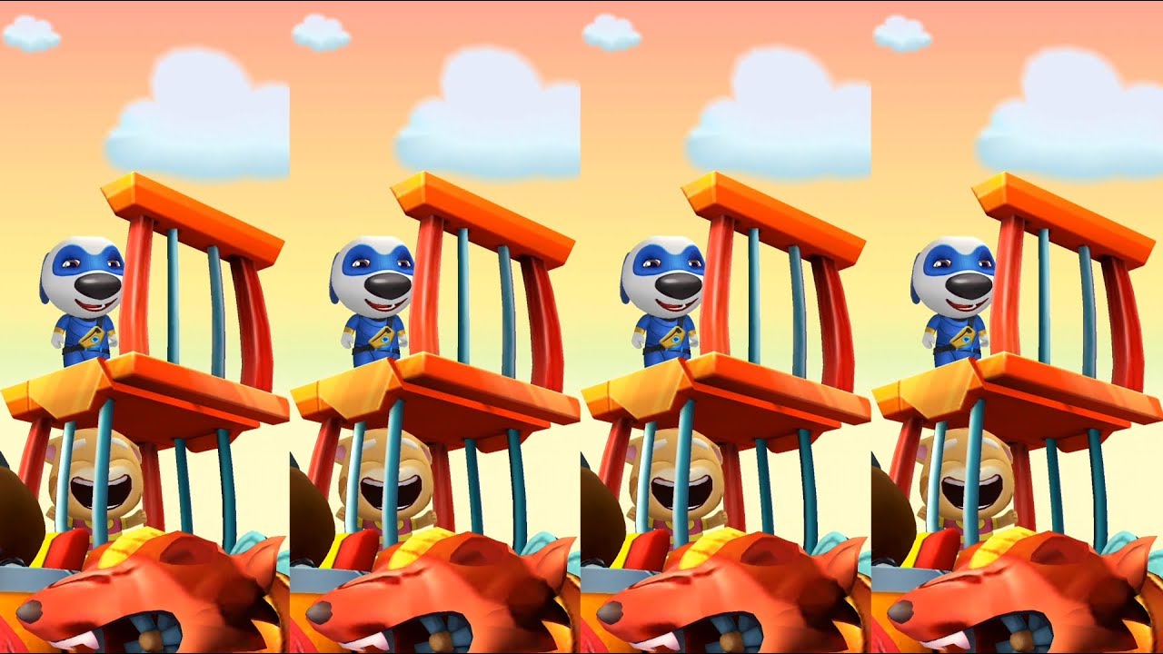 Unlocking New Friend Talking Ginger 😱🔥 Talking Tom Hero Dash Character ...