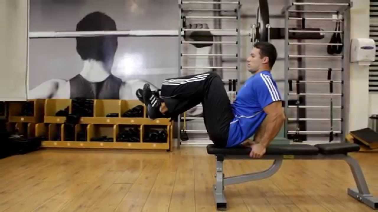 Abdominal Infra no Banco - YouTube