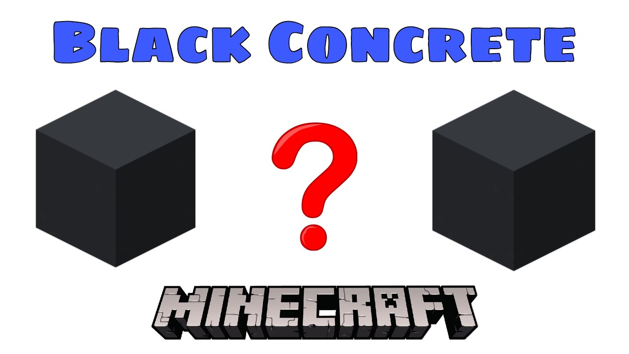 How To Make Black Concrete In Minecraft | Minecraft Tutorial - YouTube