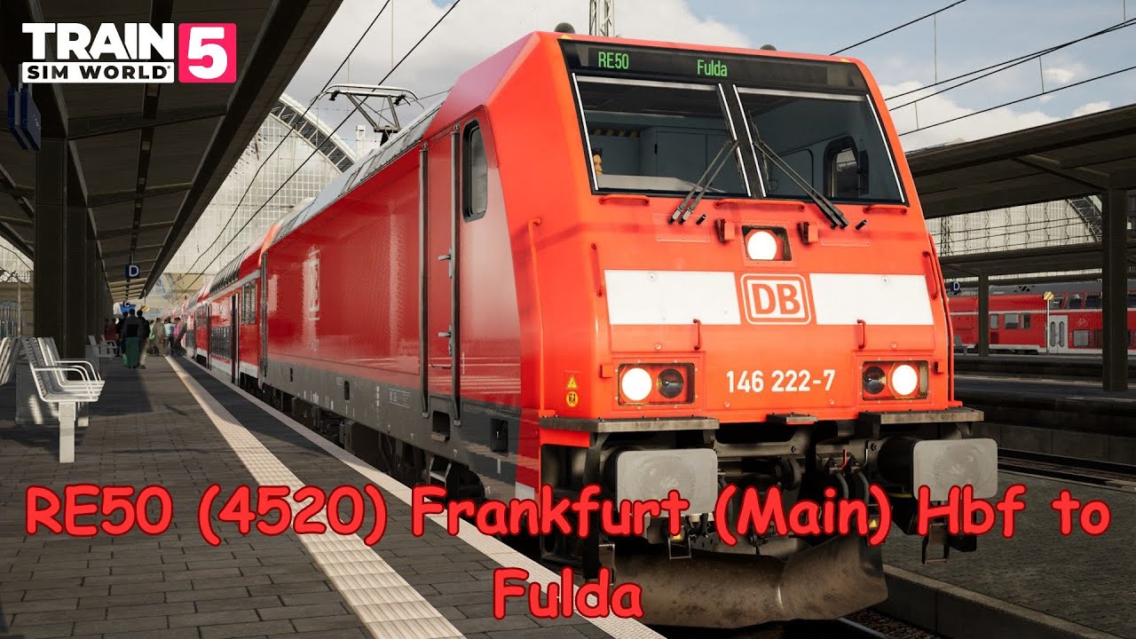 RE50 (4520) Frankfurt (Main) Hbf to Fulda - Kinzigtalbahn - 146.2 ...