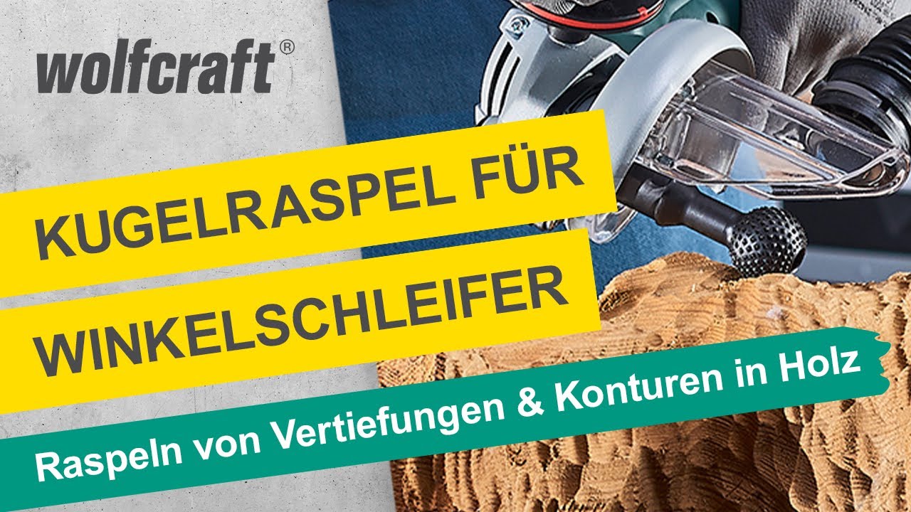 Kugelraspel für Winkelschleifer: Für das Raspeln von Vertiefungen und ...