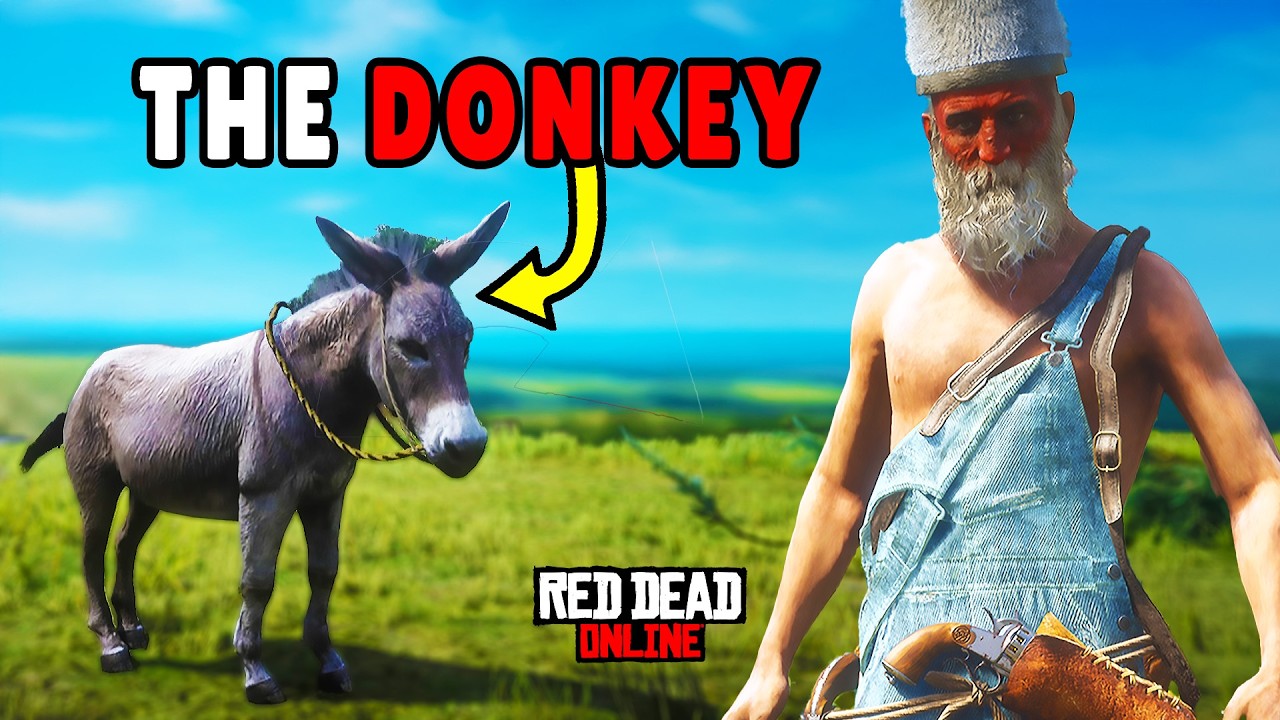 How To Find The Donkey On Red Dead 2 - YouTube