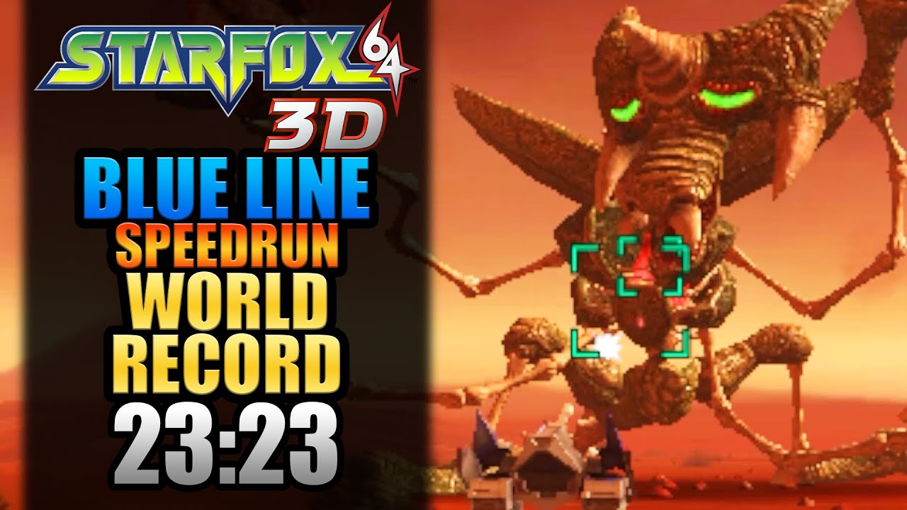 [World Record] Star Fox 64 3D | Blue Line Speedrun | 23:23 - YouTube