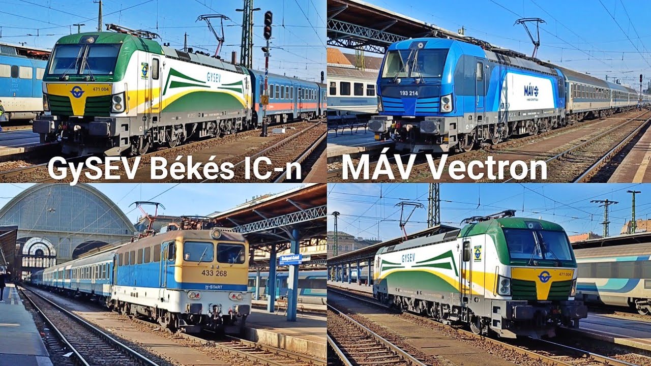 2025. 02. 22. MÁV Vectron, Astride, és GySEV Vectronos Békés IC a ...