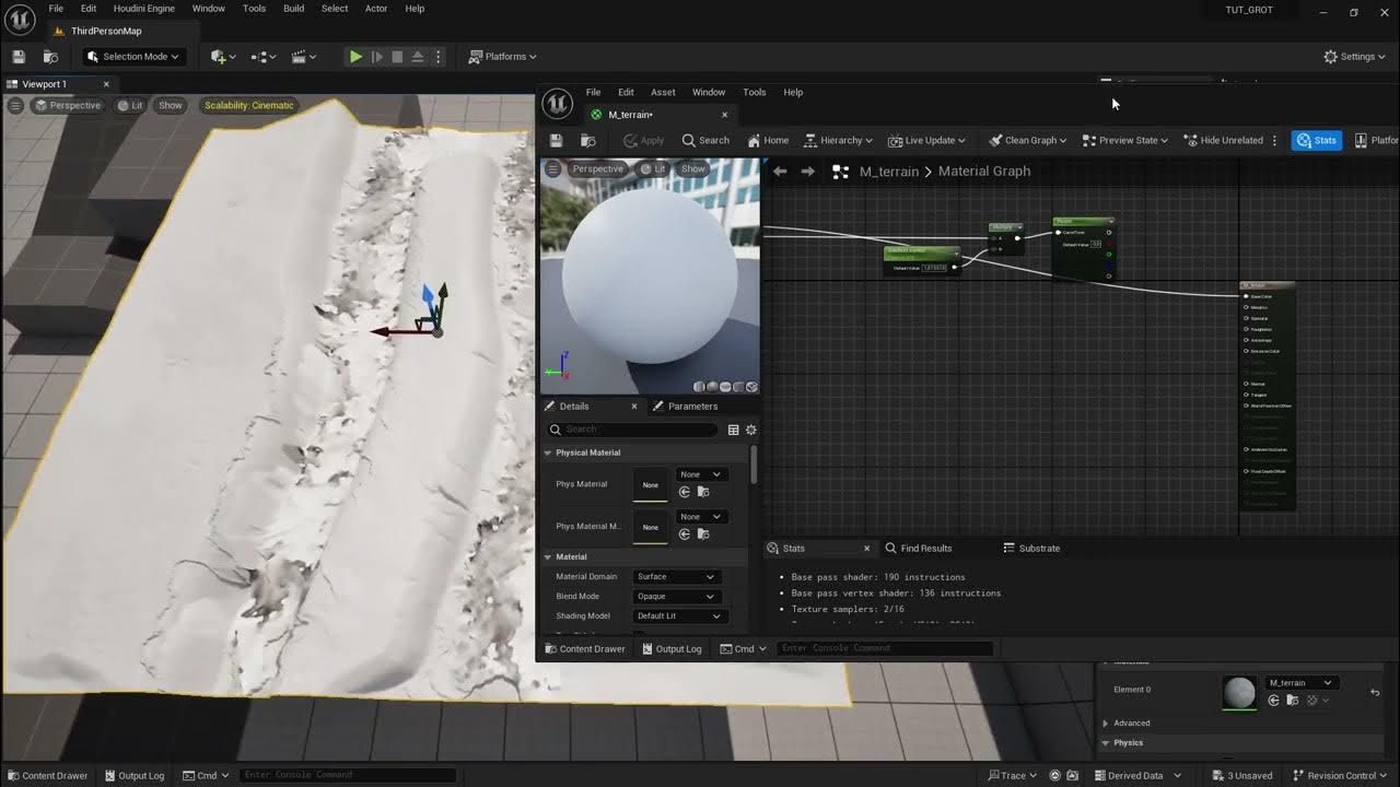 Project GROT | Lava Terrain 4 | Lava Shader in Unreal - YouTube