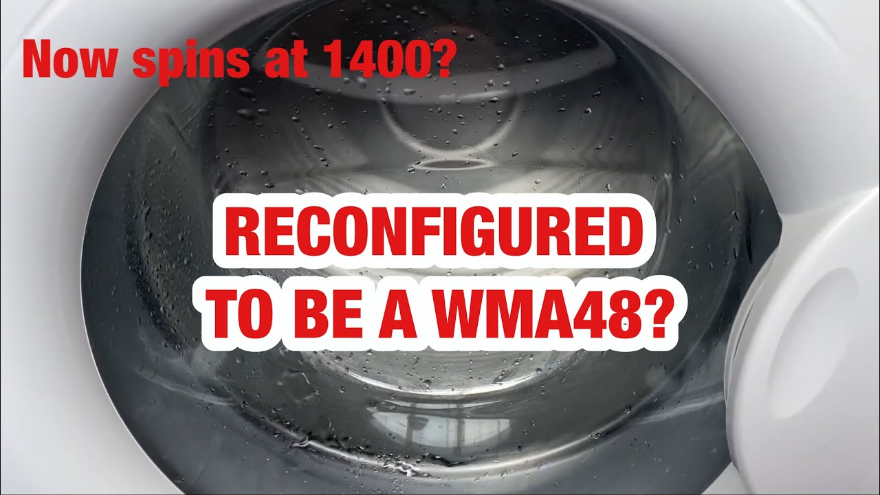 Hotpoint WMA46 Aquarius Extra || NOW PROGRAMMED TO BE A WMA48??? (Thx ...
